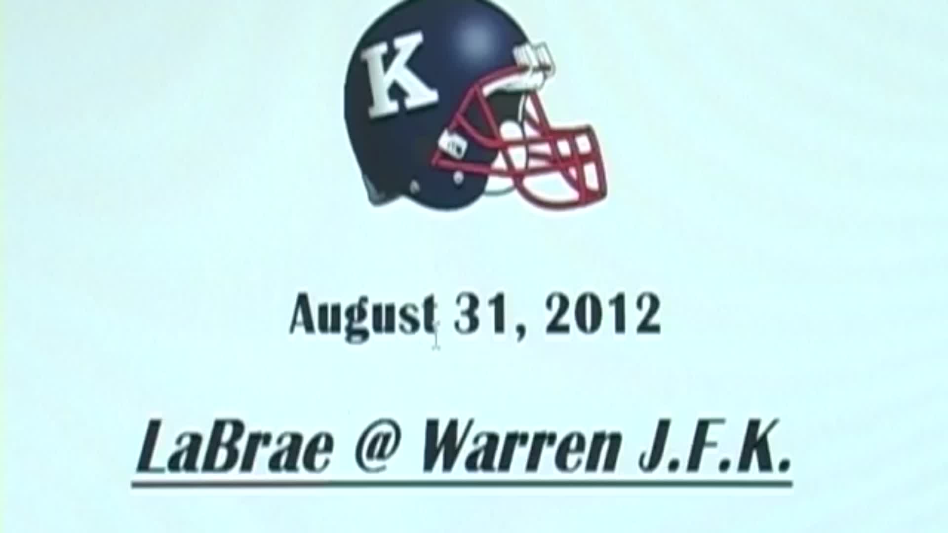vs. LaBrae - Warren JFK highlights - Hudl