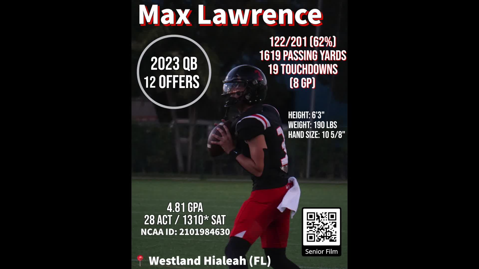 '23 QB Max Lawrence Senior Season - Max Lawrence highlights - Hudl
