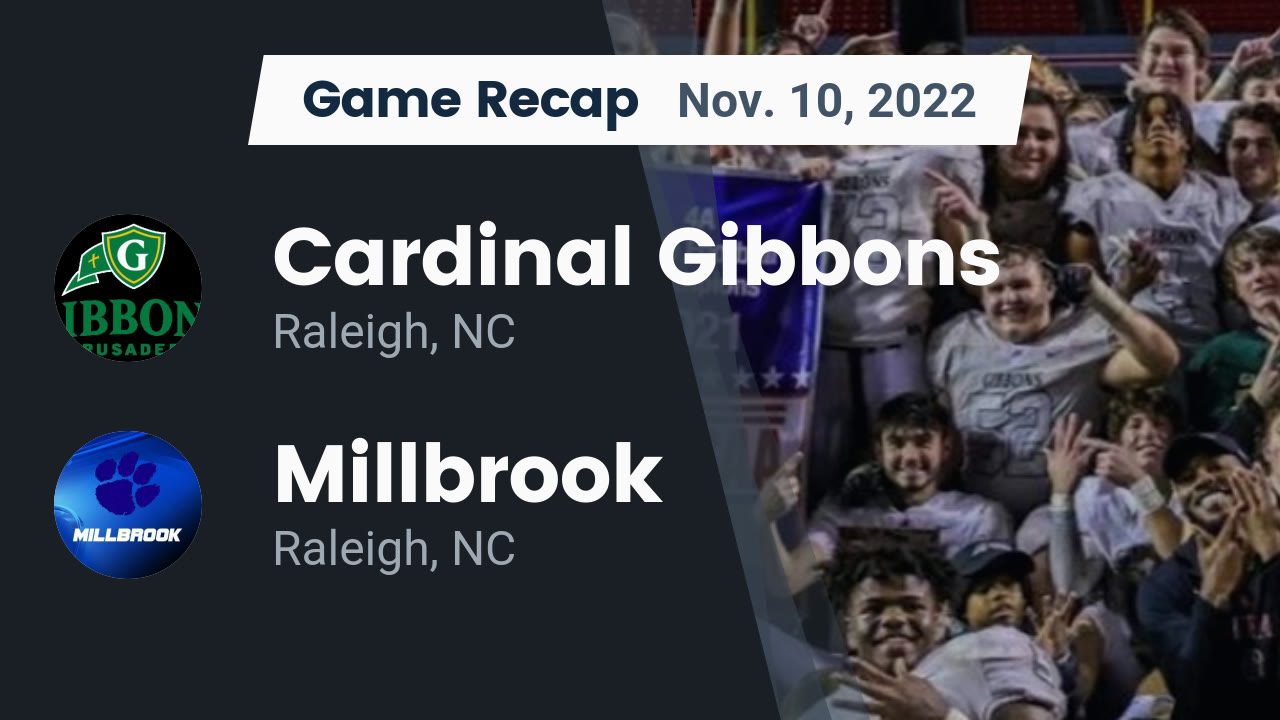 Videos - Cardinal Gibbons Crusaders (Raleigh, NC) Varsity Football