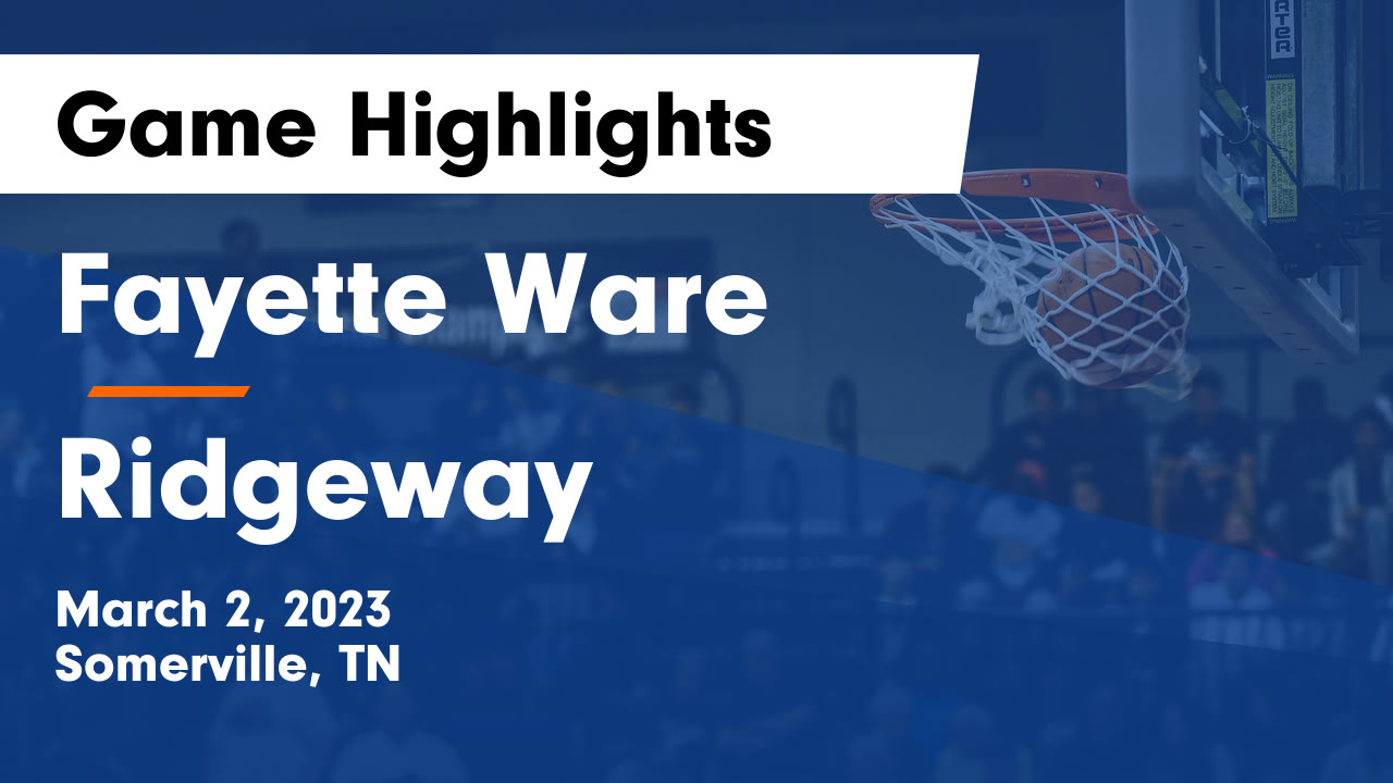 Fayette Ware (Somerville, TN) High School Sports - Football, Basketball ...