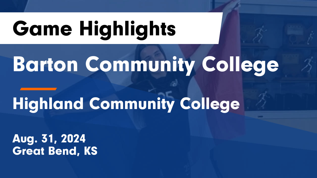 Barton Community College vs Highland Community College Game Highlights ...