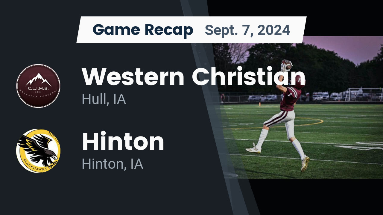 Recap: Western Christian vs. Hinton 2024 - Western Christian highlights ...