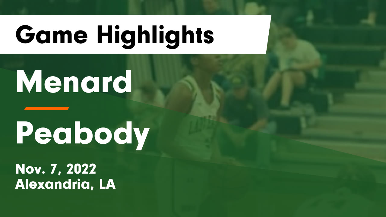 Menard vs Peabody Game Highlights - Nov. 7, 2022 - Menard highlights - Hudl