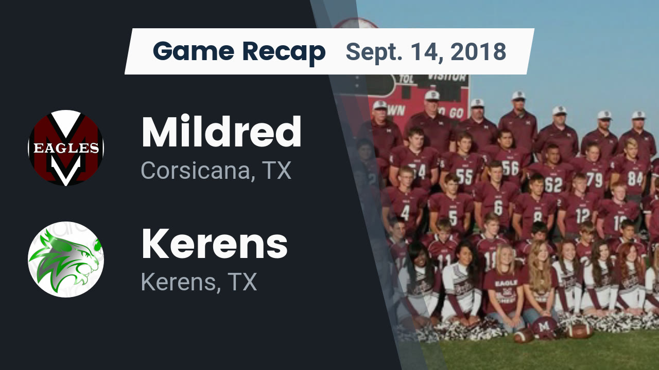 Recap: Mildred vs. Kerens 2018 - Mildred High School highlights - Hudl