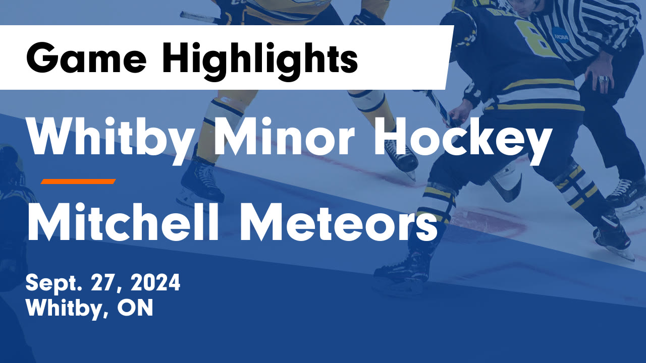 Whitby Minor Hockey vs Mitchell Meteors Game Highlights - Sept. 27 ...
