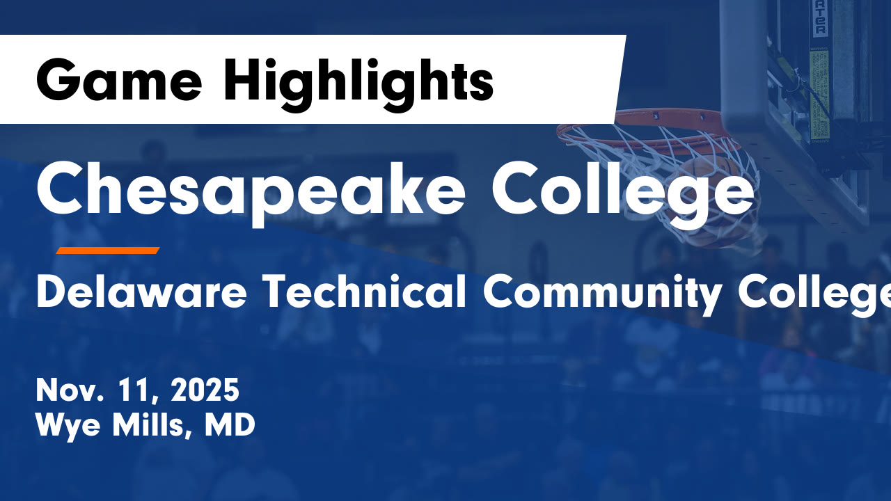 Chesapeake College vs Delaware Technical Community College Game ...