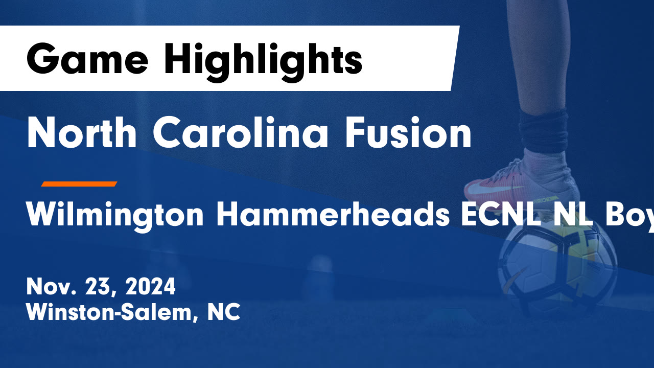 North Carolina Fusion vs Wilmington Hammerheads ECNL NL Boys Game ...