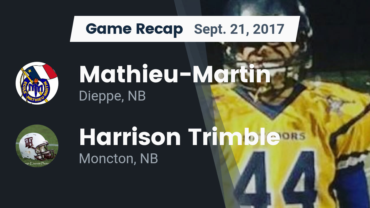 Recap: Mathieu-Martin vs. Harrison Trimble 2017 - Mathieu-Martin High ...