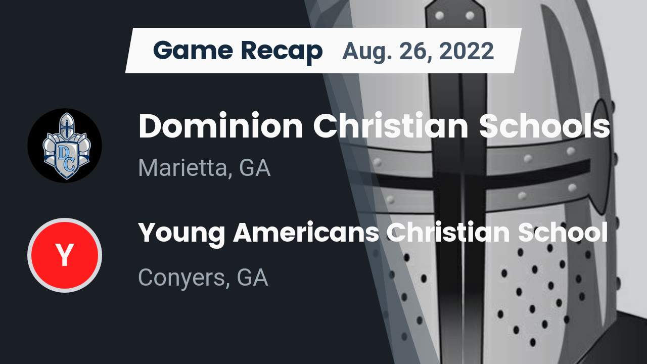 Recap: Dominion Christian Schools vs. Young Americans Christian School ...