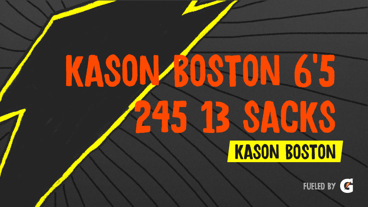 Kason Boston 6'5 245 13 sacks DE(7games) - Kason Boston highlights - Hudl