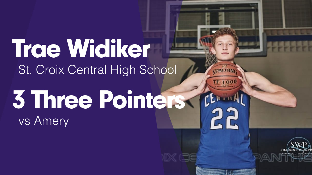 3 Three Pointers vs Amery - Trae Widiker highlights - Hudl