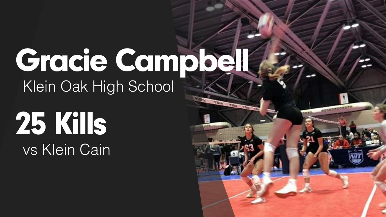 25 Kills vs Klein Cain - Gracie Campbell highlights - Hudl