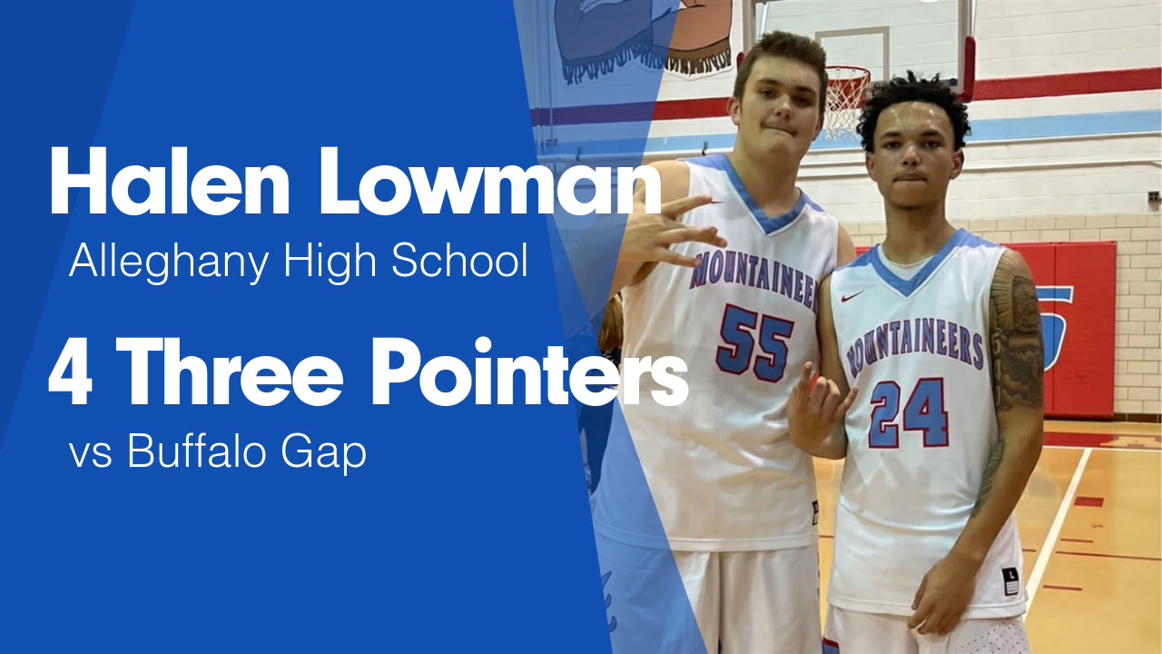 4 Three Pointers vs Buffalo Gap - Halen Lowman highlights - Hudl