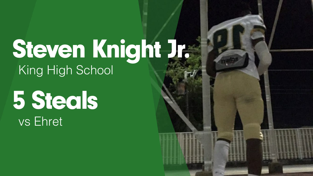 5 Steals vs Ehret - Steven Knight Jr. highlights - Hudl