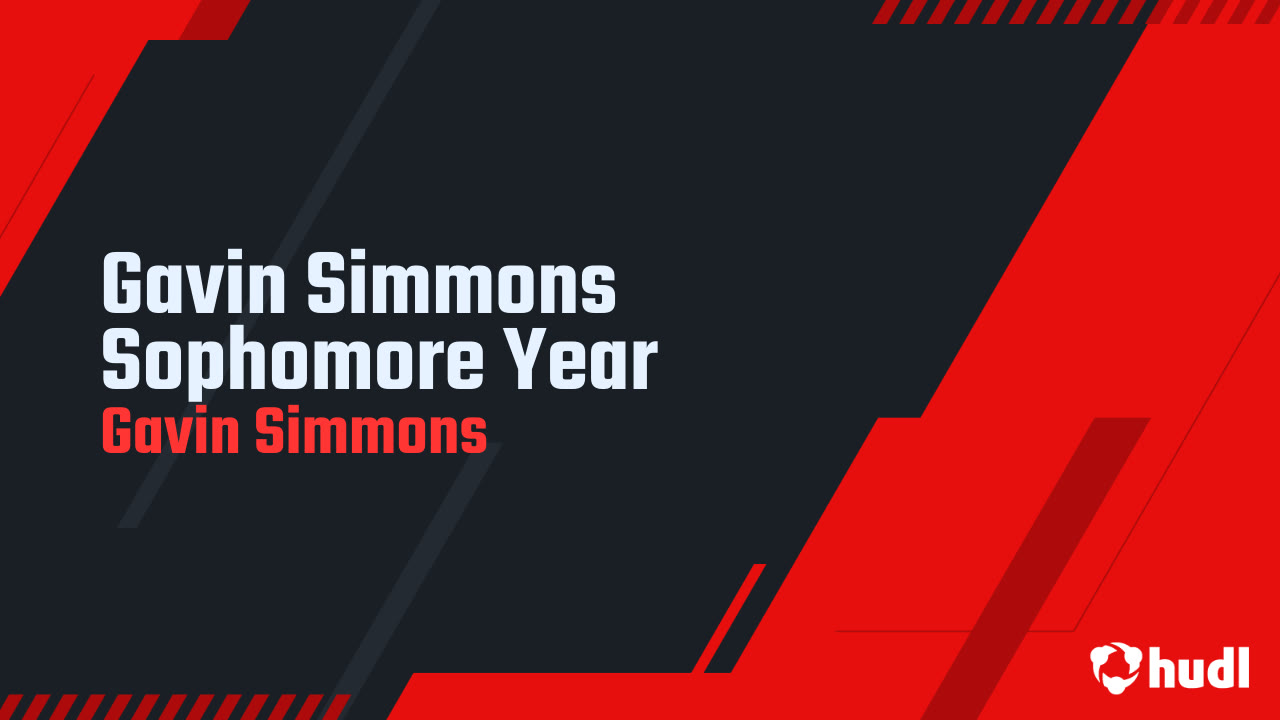 Gavin Simmons Sophomore Year - Gavin Simmons highlights - Hudl