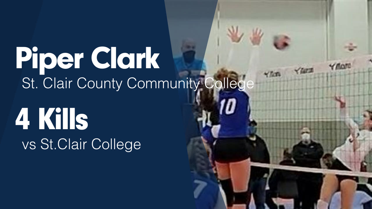 Watch "vs. St. Clair College" - Piper Clark's Volleyball Videos ...