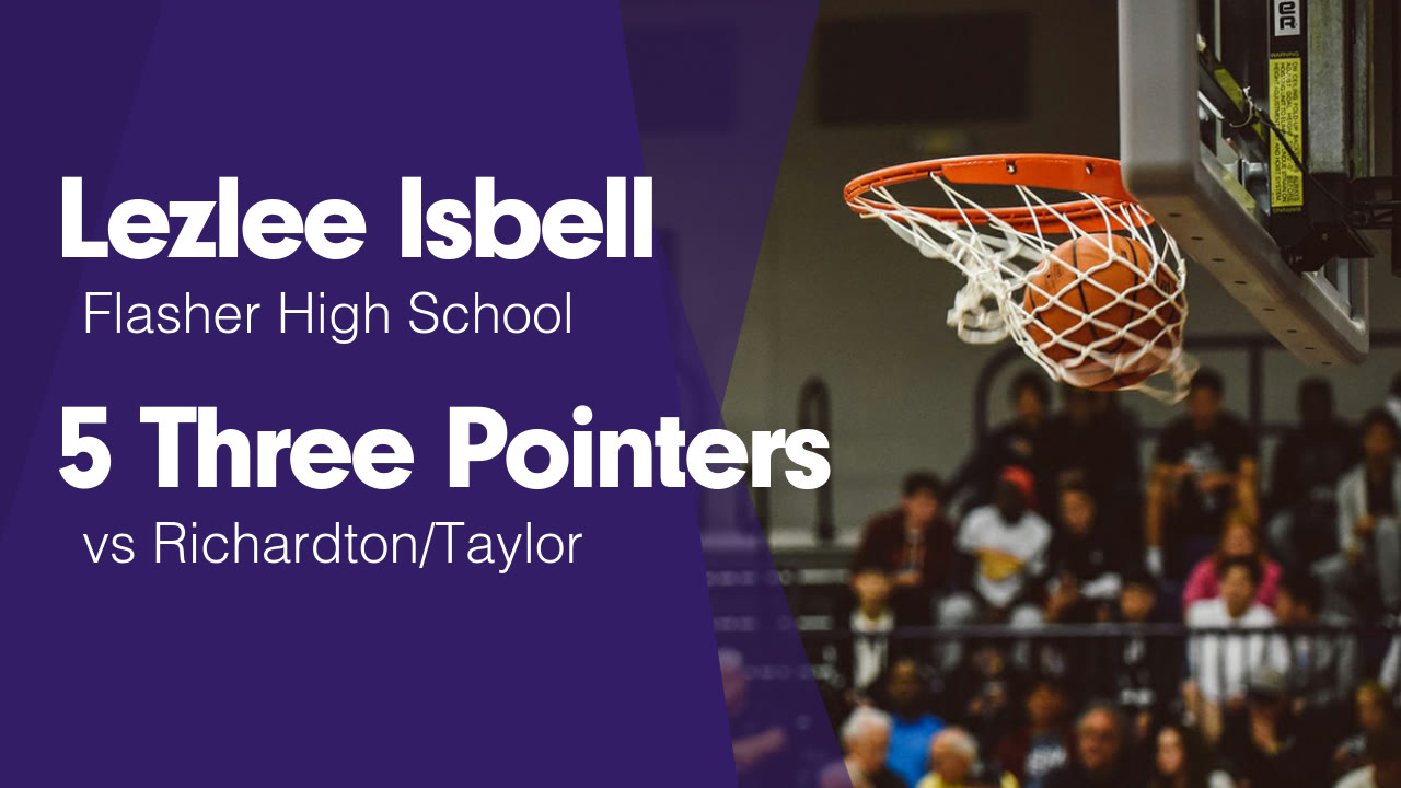 5 Three Pointers vs Richardton/Taylor - Lezlee Isbell highlights - Hudl