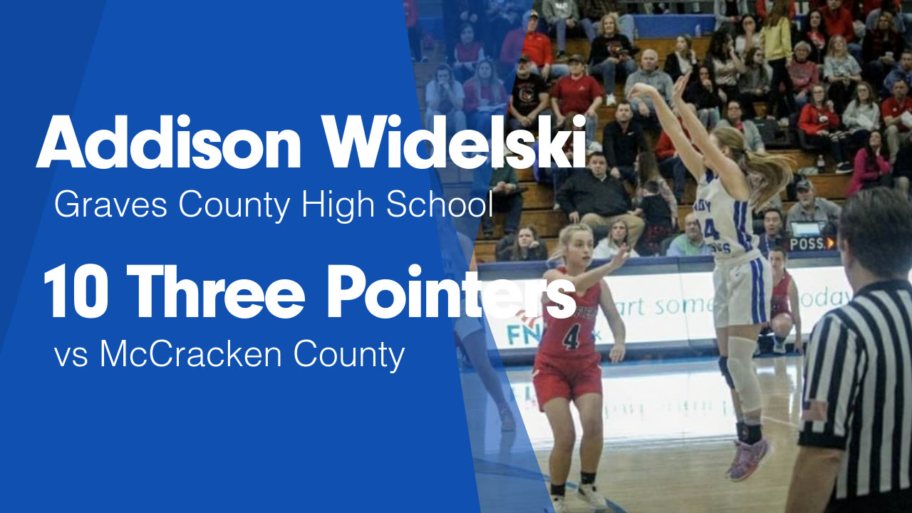 10 Three Pointers vs McCracken County - Addison Widelski highlights - Hudl