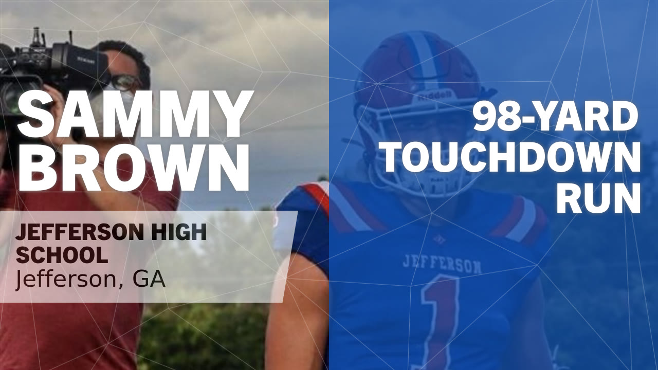 98-yard Touchdown Run vs Loganville - Sammy Brown highlights - Hudl