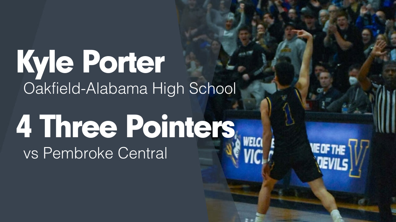4 Three Pointers vs Pembroke Central - Kyle Porter highlights - Hudl