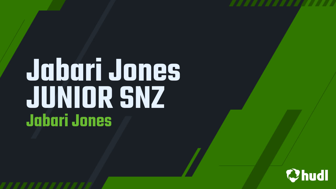 Jabari Jones JUNIOR SNZ - Jabari Jones highlights - Hudl