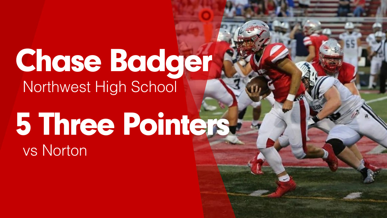 5 Three Pointers vs Norton - Chase Badger highlights - Hudl