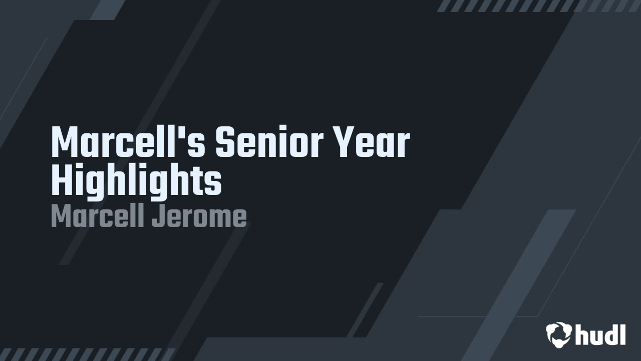 Marcell's Senior Year Highlights - Marcell Jerome highlights - Hudl