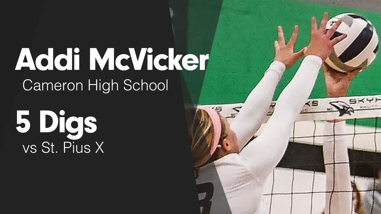 5 Digs vs St. Pius X - Addi McVicker highlights - Hudl