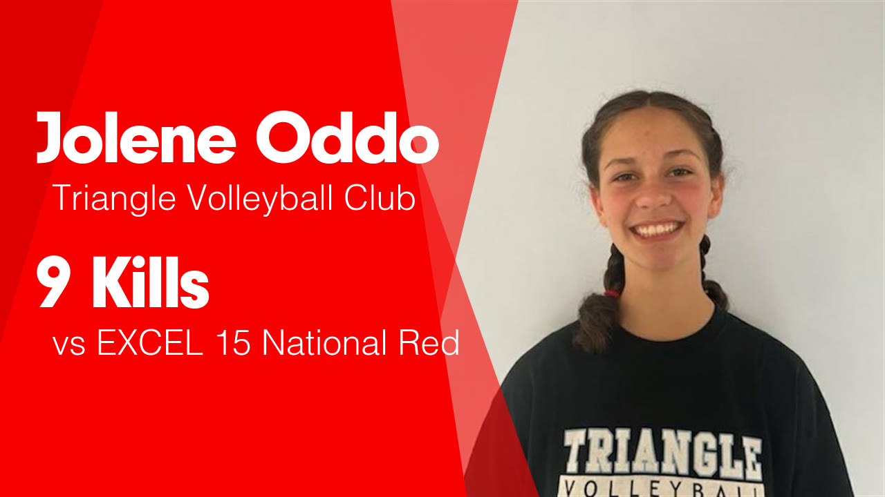 9 Kills vs EXCEL 15 National Red - Jolene L Oddo highlights - Hudl
