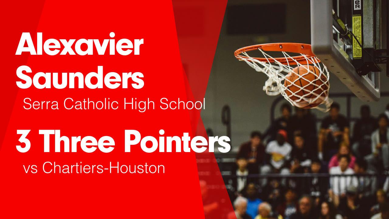 3 Three Pointers vs Chartiers-Houston - Alexavier Saunders highlights ...