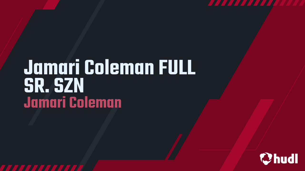 Jamari Coleman FULL SR. SZN - Jamari Coleman highlights - Hudl
