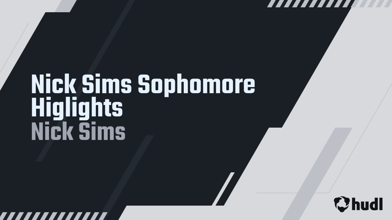 Nick Sims Sophomore Higlights - Nick Sims highlights - Hudl