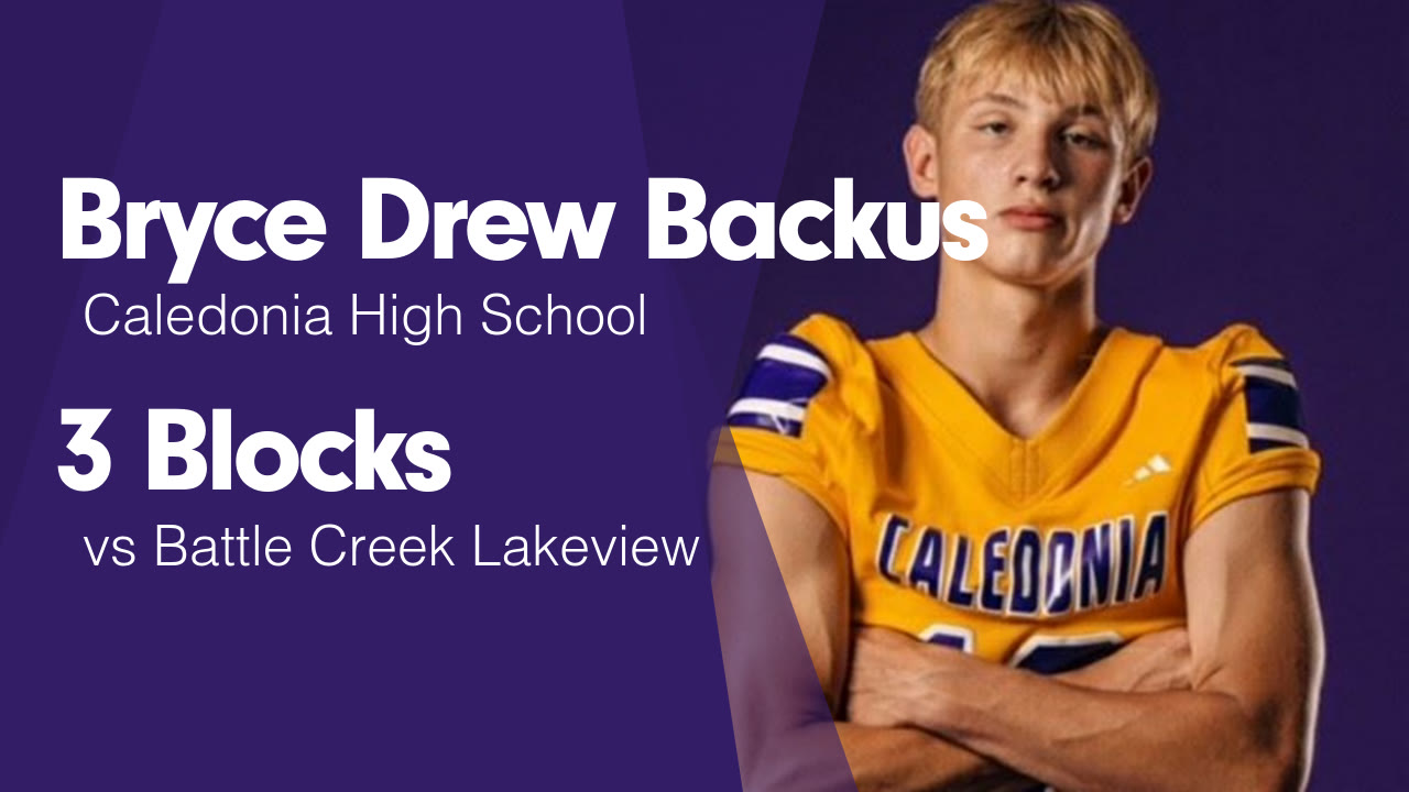 3 Blocks vs Battle Creek Lakeview - Bryce Drew Backus highlights - Hudl
