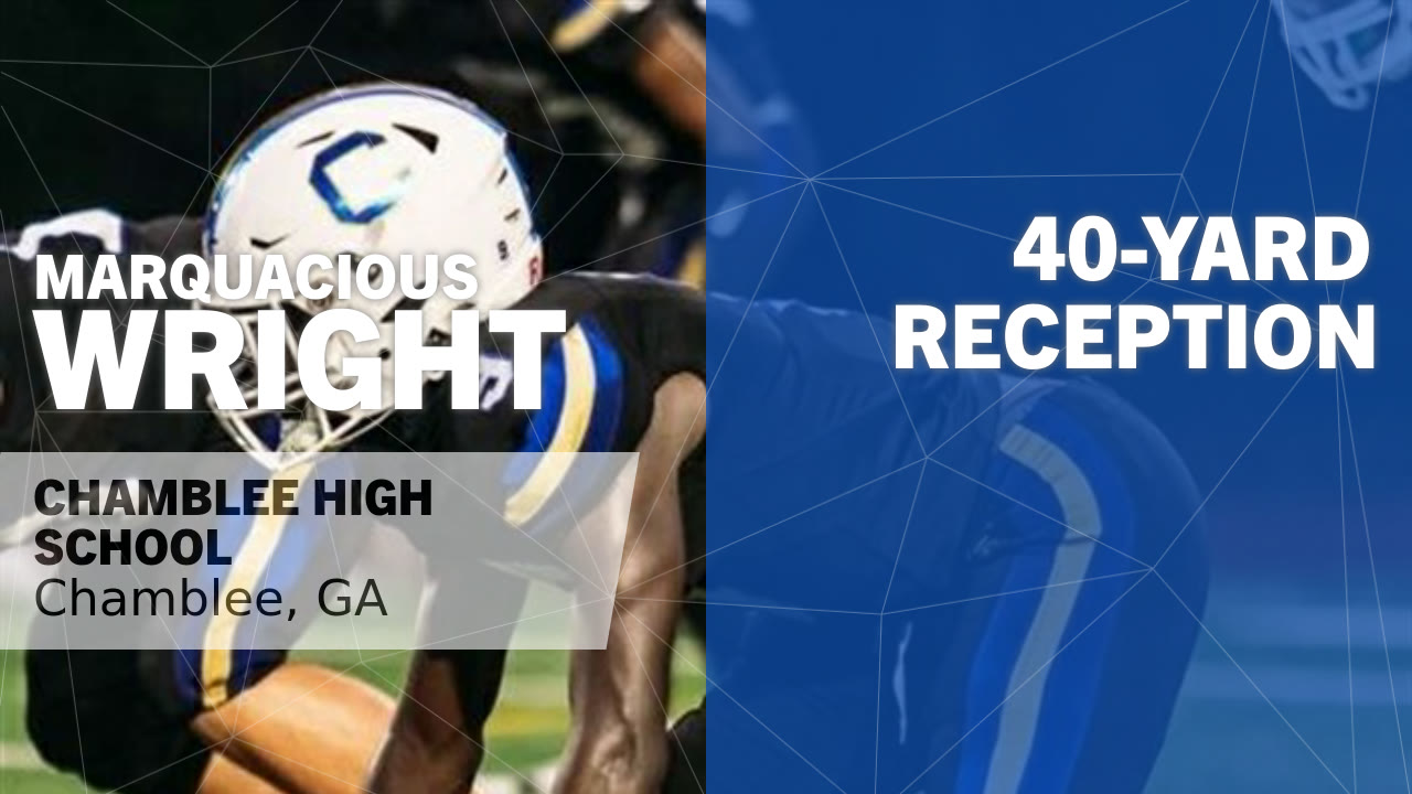40-yard Reception vs Decatur - Marquacious Wright highlights - Hudl