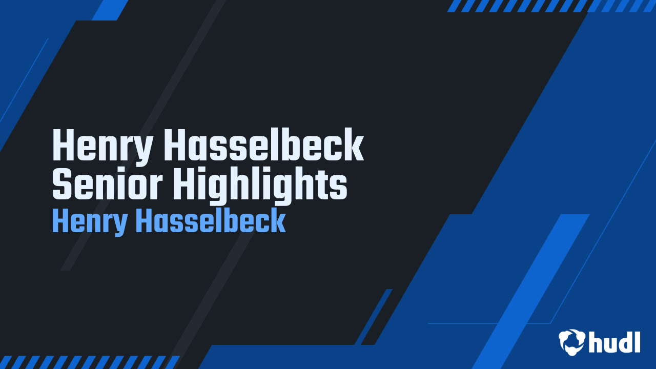 Henry Hasselbeck Senior Highlights - Henry Hasselbeck highlights - Hudl