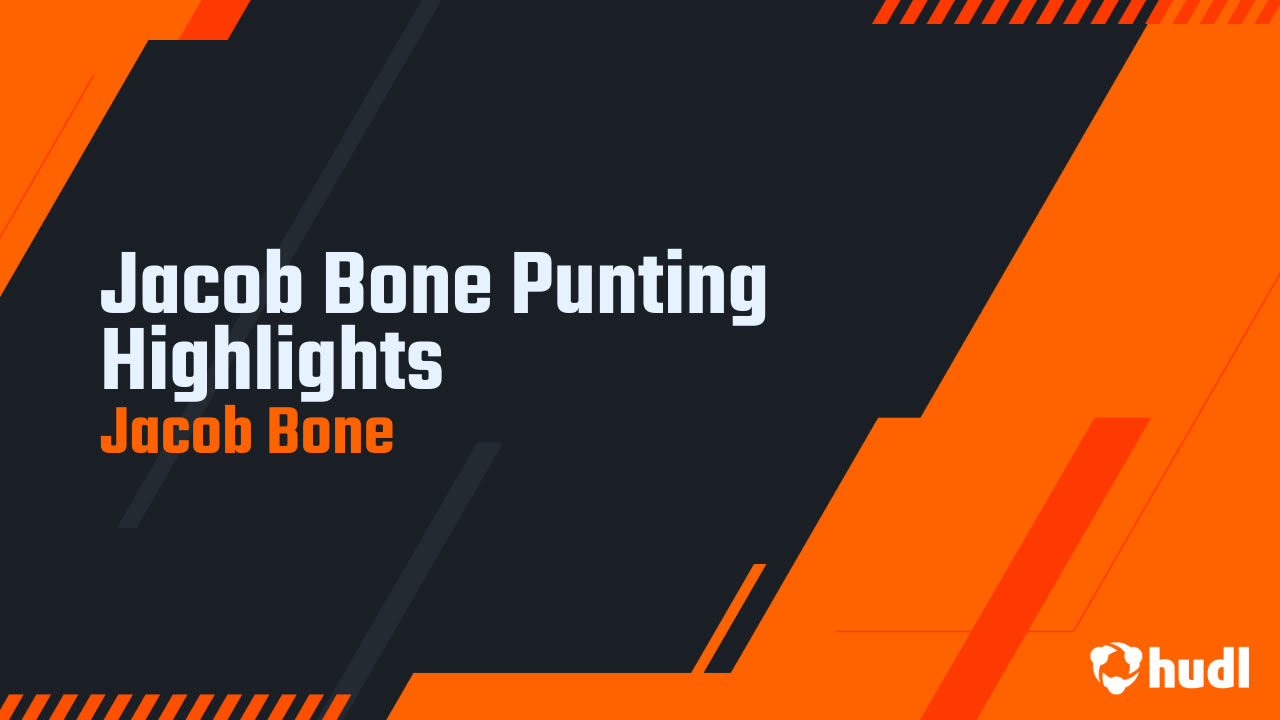 Jacob Bone Punting Highlights - Jacob Bone highlights - Hudl