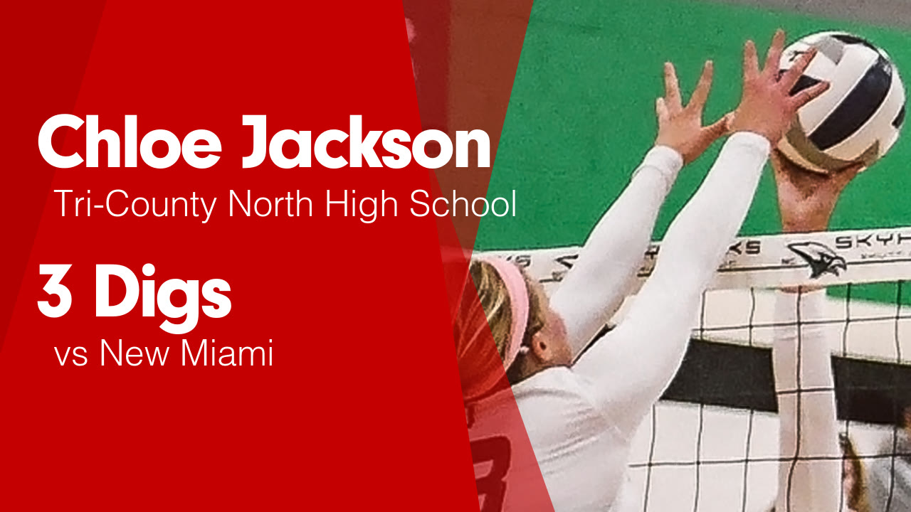 3 Digs vs New Miami - Chloe Jackson highlights - Hudl