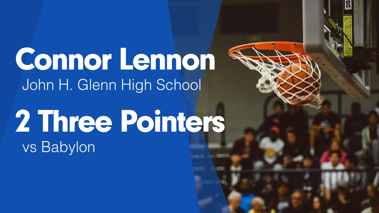 2 Three Pointers vs Babylon - Connor Lennon highlights - Hudl