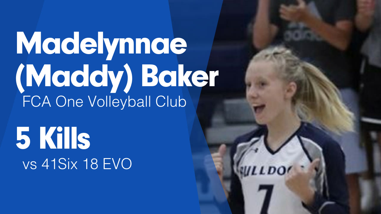 5 Kills vs 41Six 18 EVO - Madelynnae (Maddy) Baker highlights - Hudl