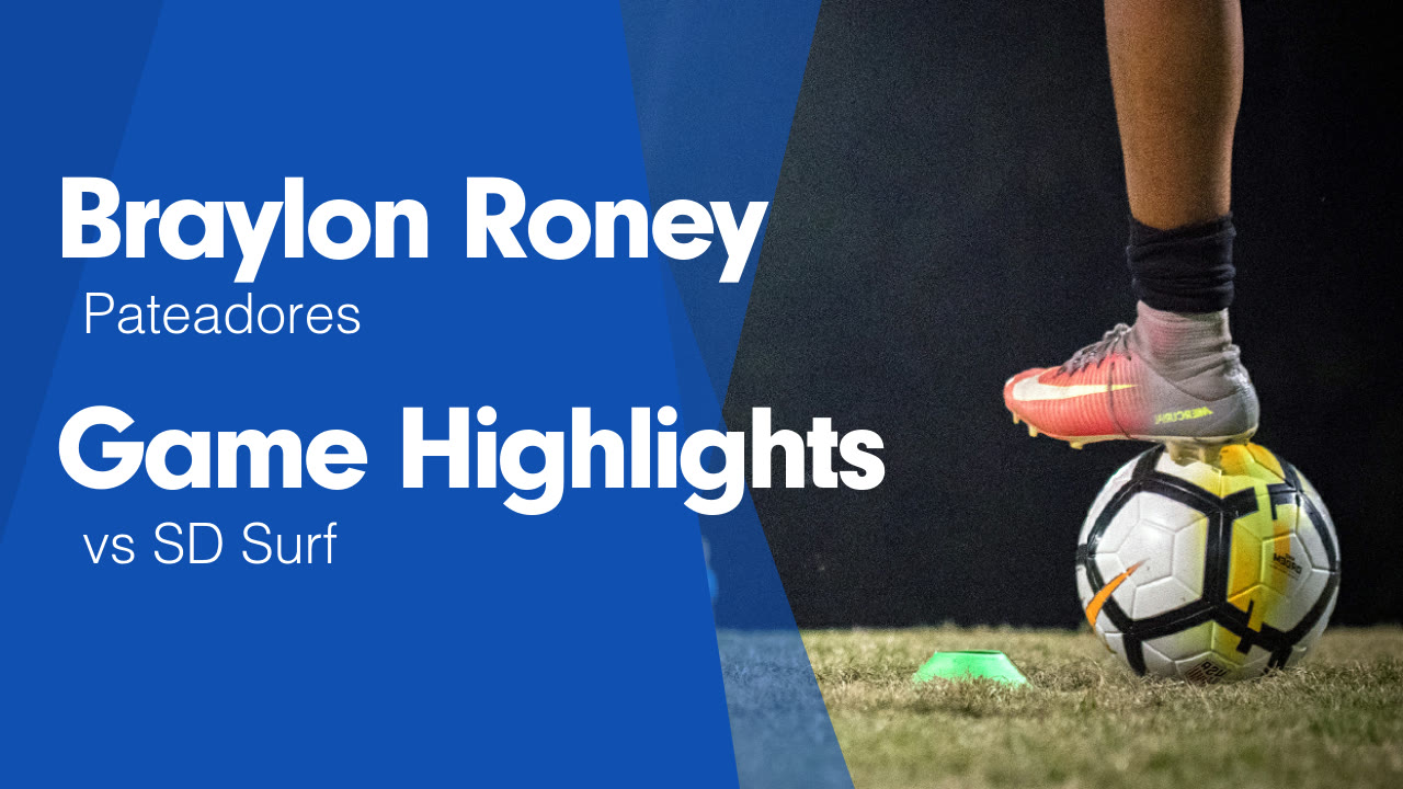 Game Highlights vs SD Surf - Braylon Roney highlights - Hudl