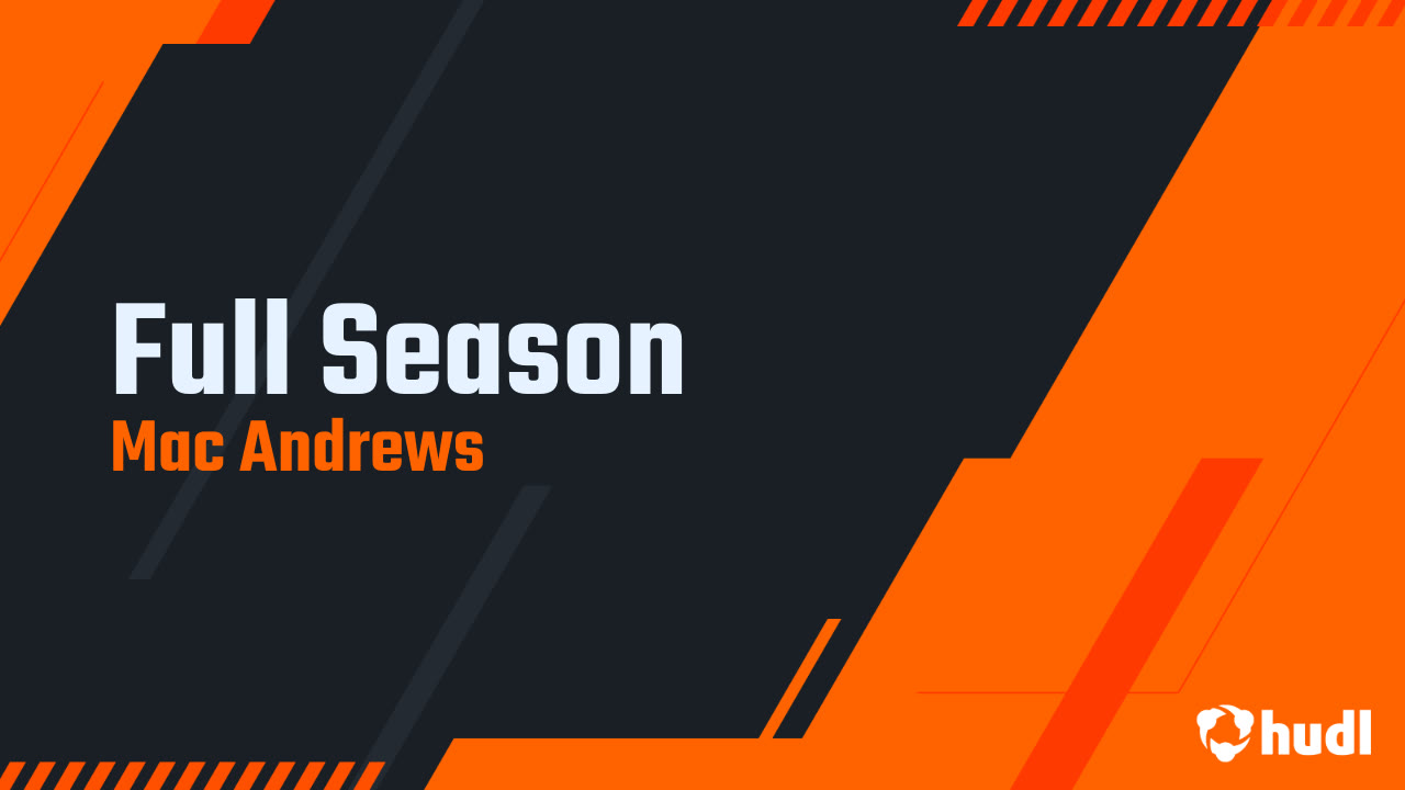 Full Season - Mac Andrews highlights - Hudl