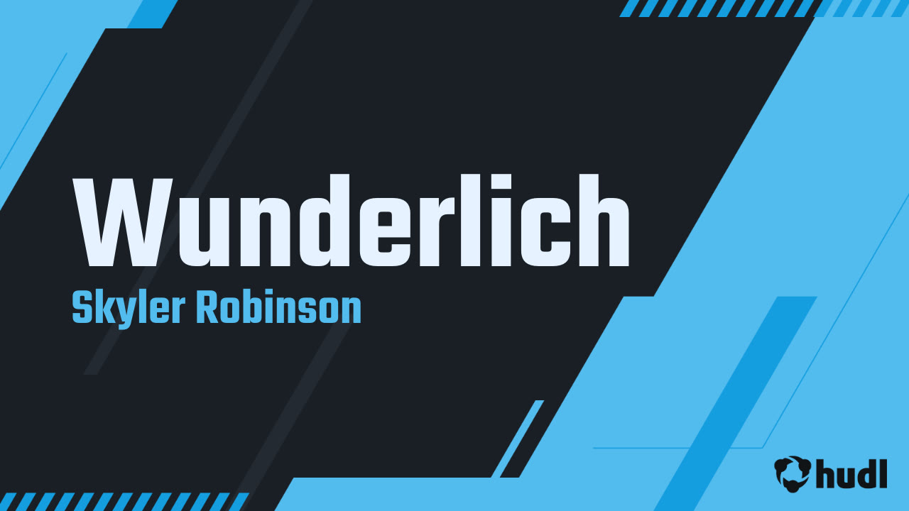 Wunderlich - Skyler Robinson highlights - Hudl
