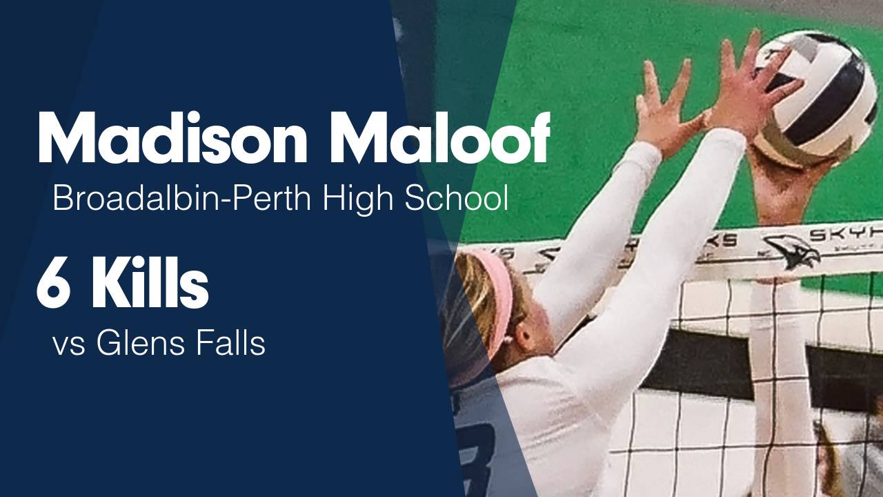 6 Kills vs Glens Falls - Madison Maloof highlights - Hudl