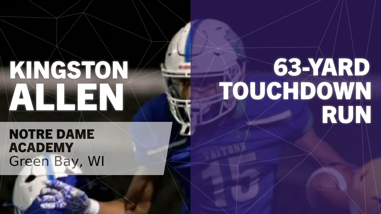 63-yard Touchdown Run vs Sheboygan North - Kingston Allen highlights - Hudl