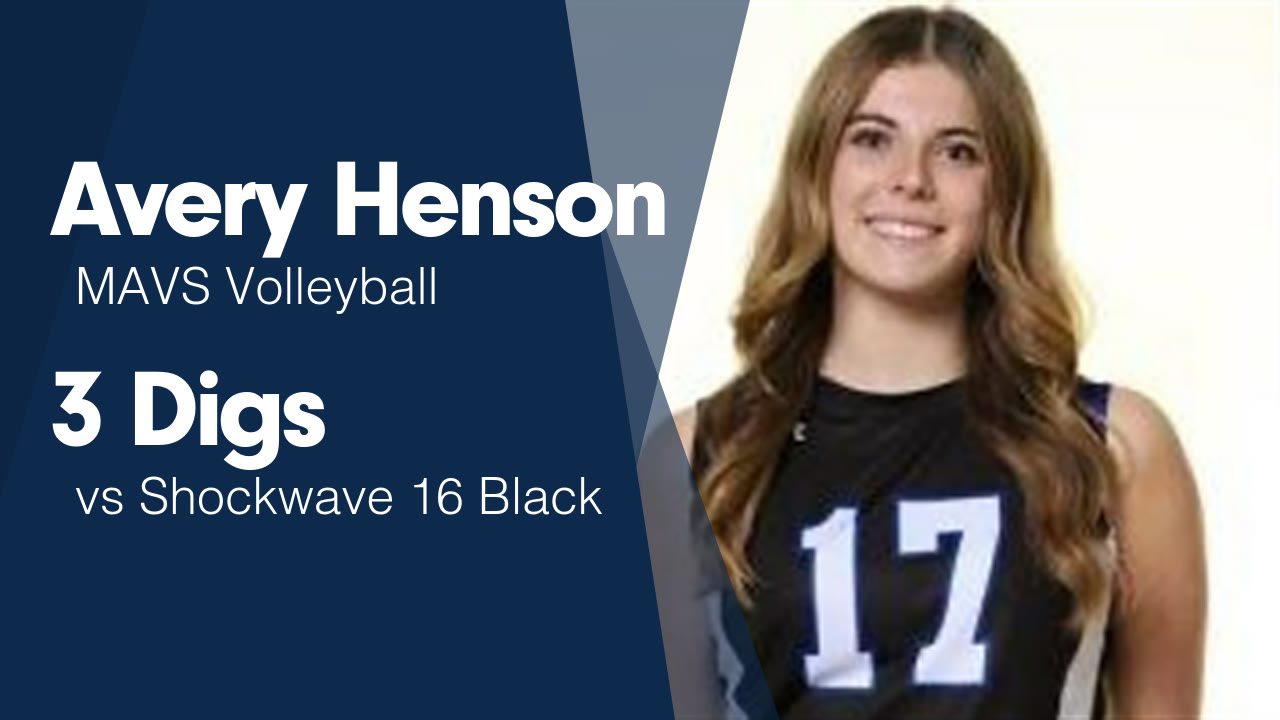 3 Digs vs Shockwave 16 Black - Avery Henson highlights - Hudl