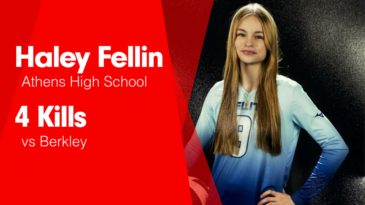4 Kills vs Berkley - Haley Fellin highlights - Hudl