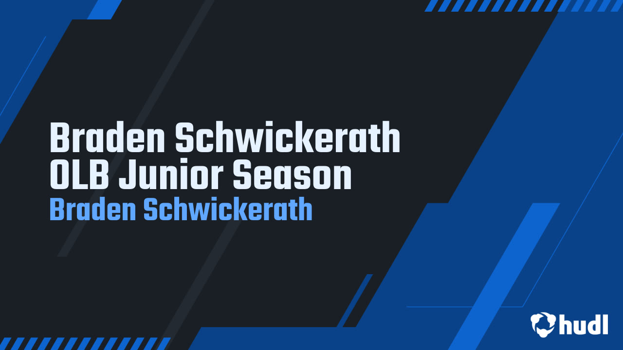 Braden Schwickerath OLB Junior Season - Braden Schwickerath highlights - Hudl