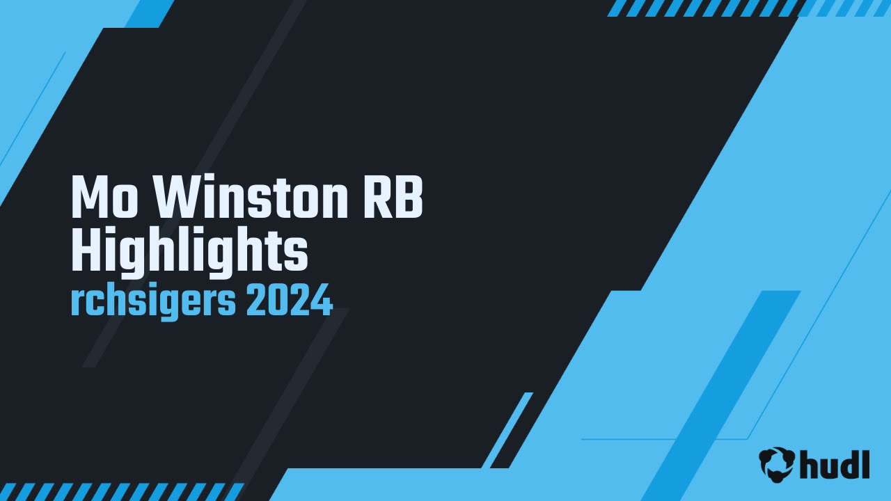 Mo Winston RB Highlights - rchsigers 2024 highlights - Hudl