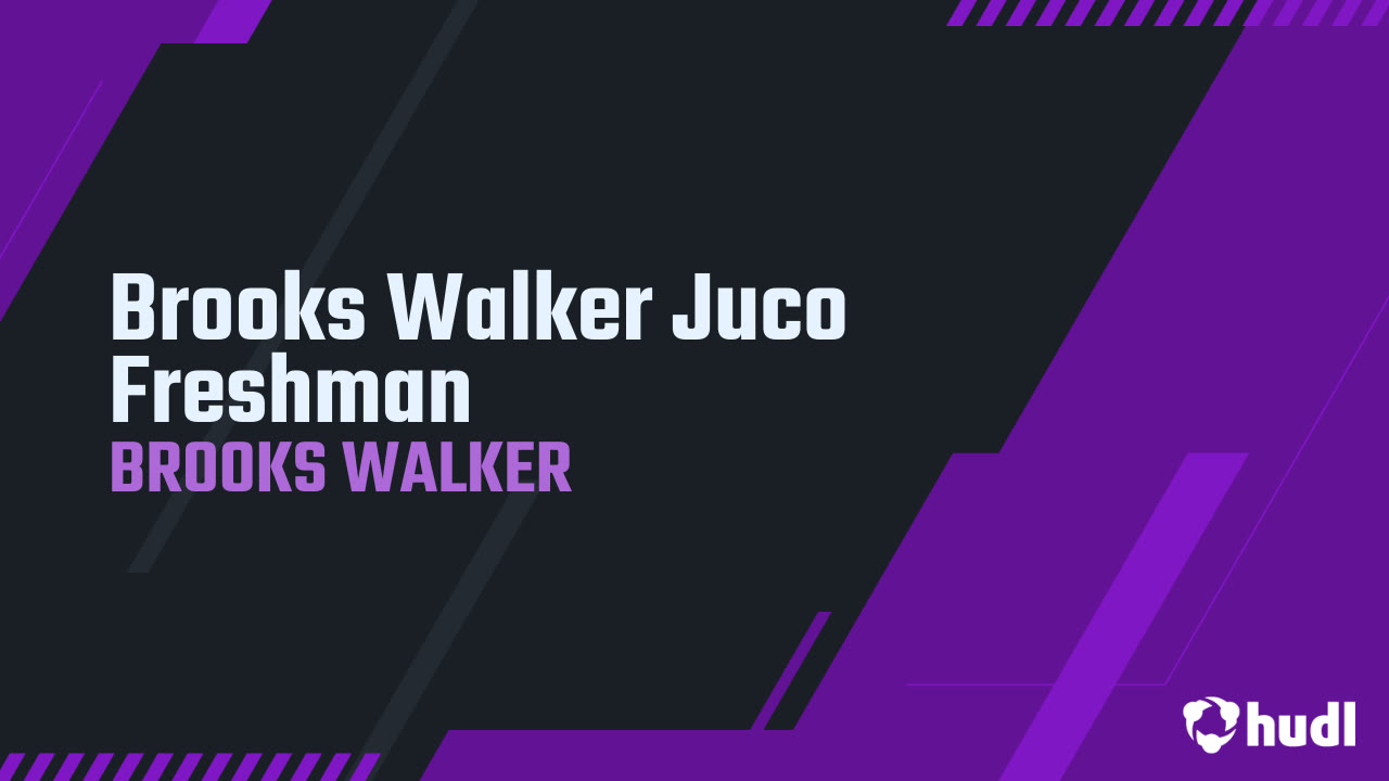 Brooks Walker Juco Freshman - BROOKS WALKER highlights - Hudl