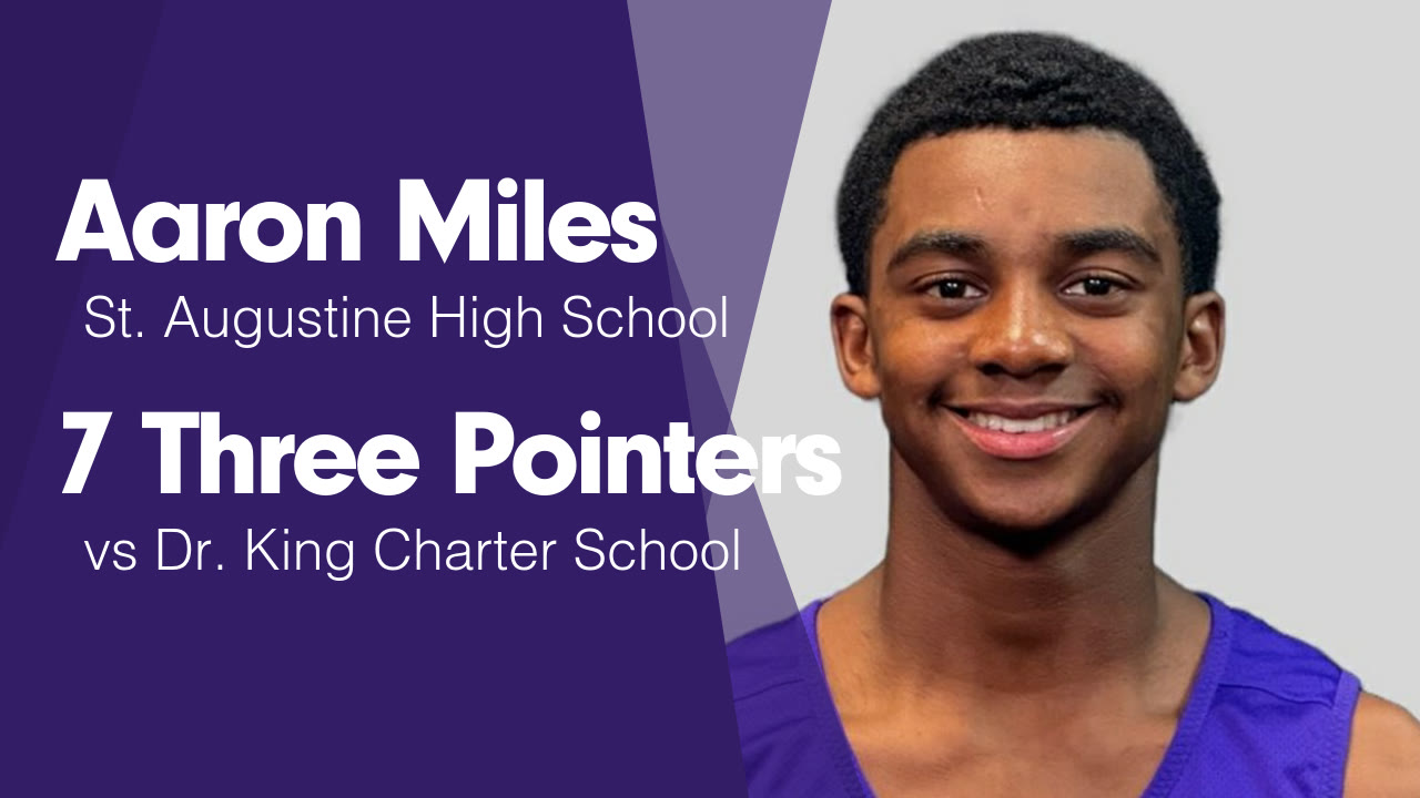 7 Three Pointers vs Dr. King Charter School - Aaron Miles highlights - Hudl